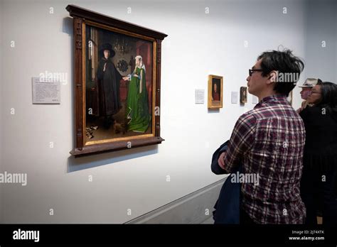 National Gallery London England April 2022 Visitors Return To London