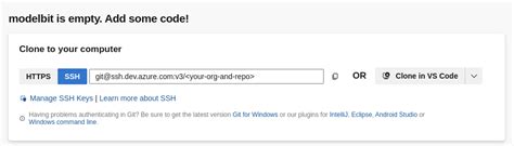 Syncing To Azure Devops Modelbit Documentation