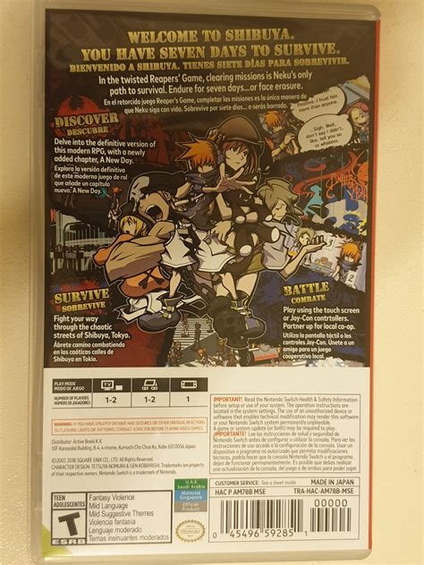 The World Ends With You Final Remix Switch Video Gaming Video Games