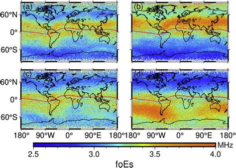 Seasonal Variation Of Sporadic E Intensities Derived From Constellation Download Scientific