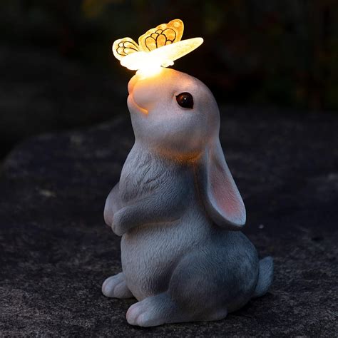 Afineth Garden Outdoor Decor Rabbit Garden Statues With