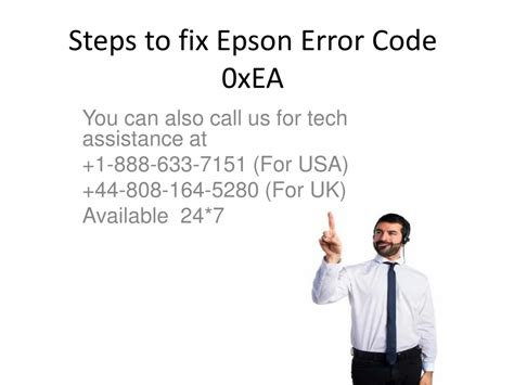 Ppt Steps To Fix Epson Printer Error Code Xea Powerpoint Presentation Id