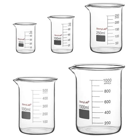 Stonylab Borosilicate Glass Beaker Set الاردن Ubuy