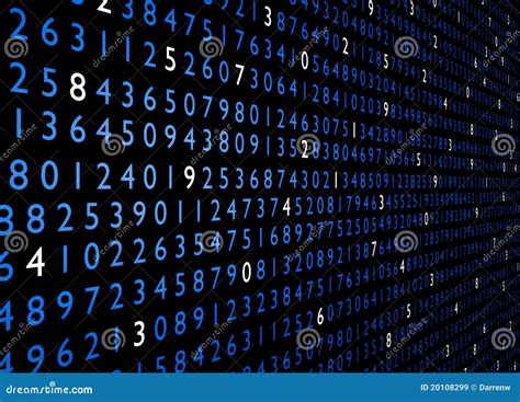 Random Numbers Stock Illustration Illustration Of Mathematical 20108299