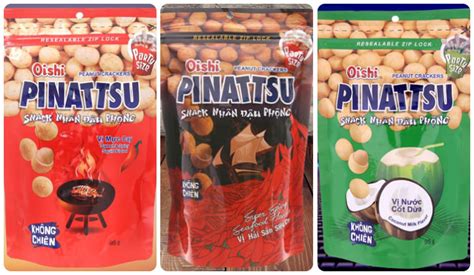 Snack Nhân đậu Phộng Pinattsu Oishi Giòn Ngon Nhâm Nhi Cực đã