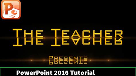 Mirrored Text Effect Animation In Microsoft Powerpoint Tutorial Youtube