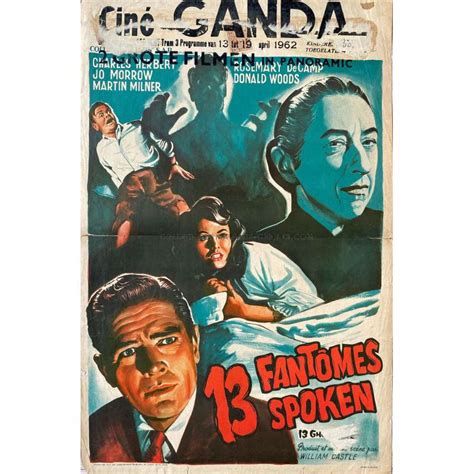13 Ghosts Belgian Movie Poster 14x21 In 1960
