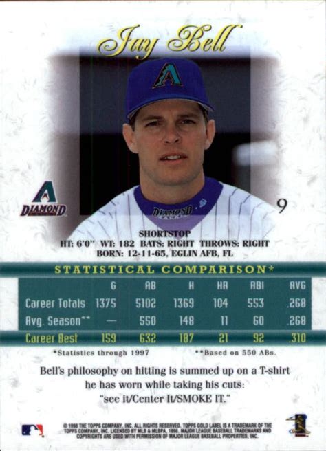 1998 Topps Gold Label Baseball Ebay