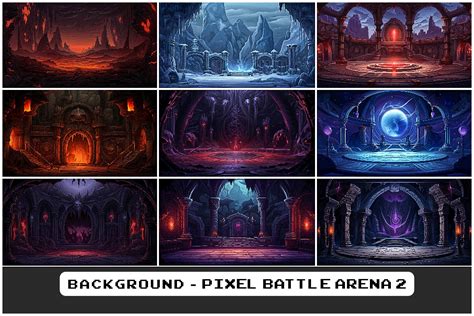 Background Pixel Battle Arena 2 2d Environments Unity Asset Store