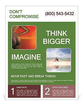 Naked Feminine Body Flyer Template Design Id