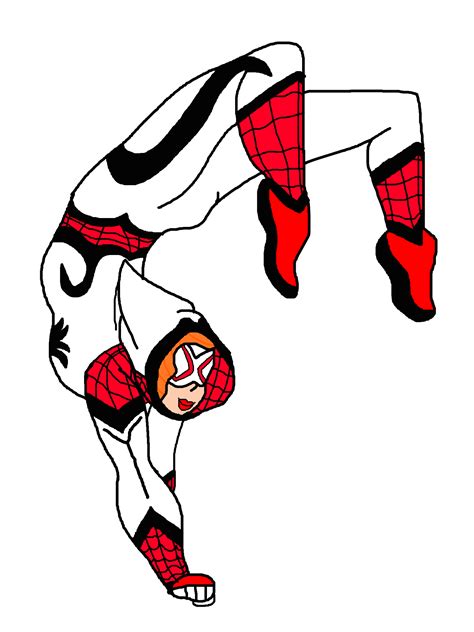 Star Spider Does The Spider Gwen Pose Colored By Alvaxerox On Deviantart