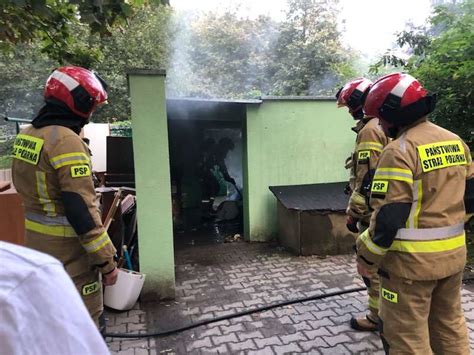 Płomienie W Wiacie śmietnikowej Wszystko Wskazuje Na Podpalenie