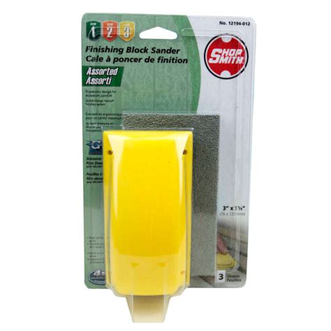 Shopsmith Finishing Sander Block Hook And Loop System Ergonomic Design In L X In W