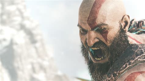 God Of War Kratos Face Wallpaper
