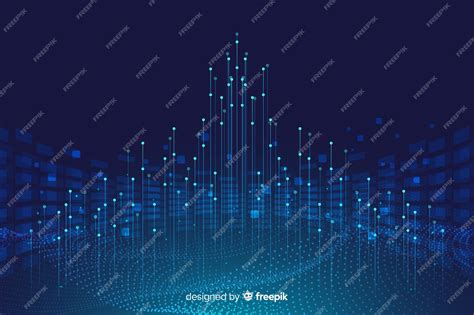 Premium Vector Background Concept With Abstract Data Design