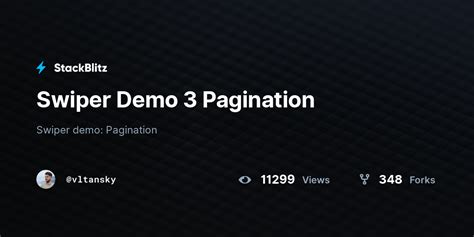 Swiper Demo 3 Pagination StackBlitz