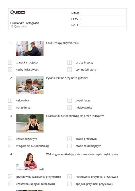 Ponad 50 Przymiotniki Arkuszy W Quizizz Darmowe I Do Druku