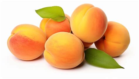 Apricot Radiance Side View Elevation Isolated Premium AI Generated Image