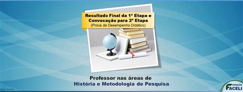 Resultado Final Da 1ª Etapa E Convocação Para 2ª Etapa Prova De