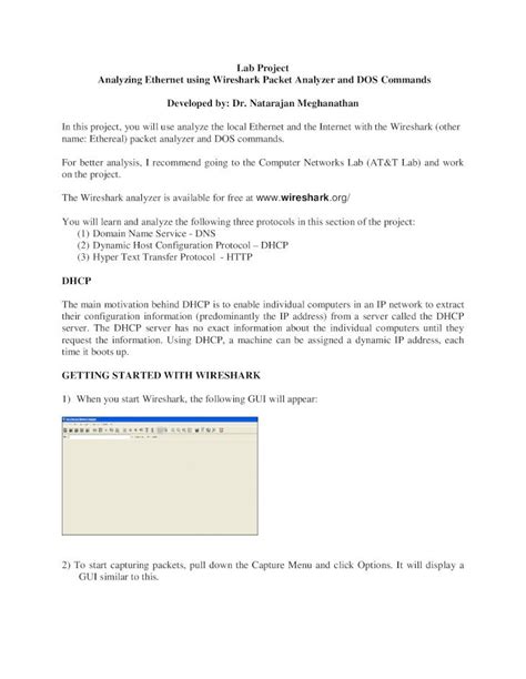 pdf project wireshark packet analyzer dokumen tips
