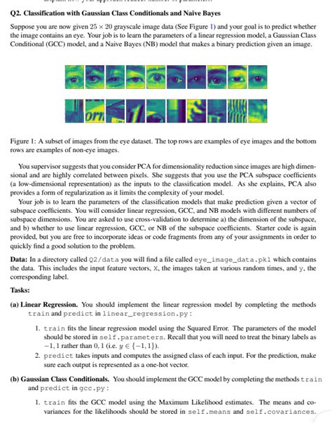Q2 Classification With Gaussian Class Conditionals