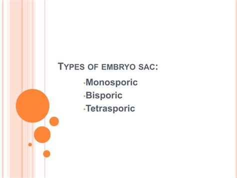 Types Of Embryo Sacpptx Biological Sciences Science