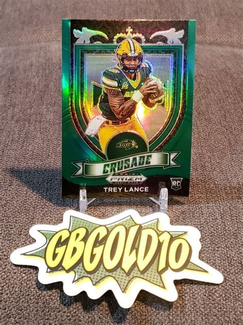2021 Prizm Dp Trey Lance Green Crusade Rookie Rc 164 Ndsu San