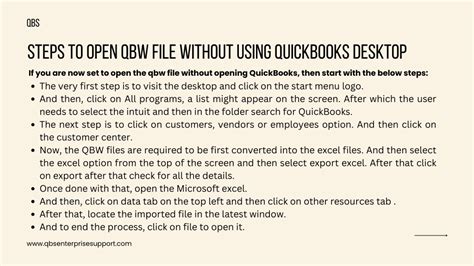 Ppt Open Qbw File Without Quickbooks Desktop [easy Steps] Powerpoint