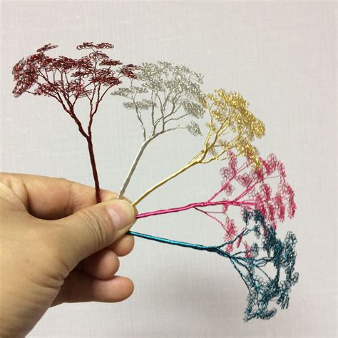 Wire Art Sculpture Tree Sculpture Bonsai Wire Wire Trees Beads And