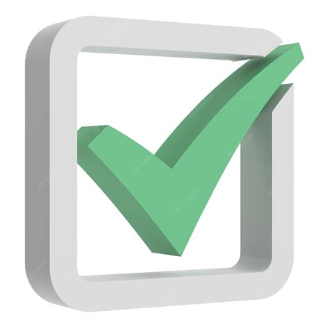 Premium Ai Image 3d Checkbox Check Mark 3d Illustration