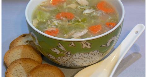 Le palais gourmand Soupe au poulet et aux légumes