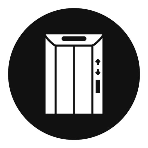 엘리베이터 아이콘 프리미엄 벡터