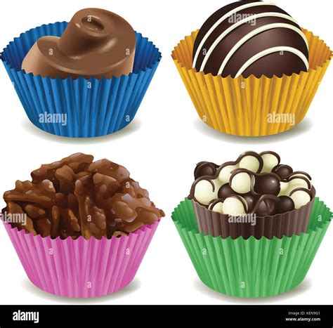 4 Sweets Four Sweets Stock Vector Images Alamy