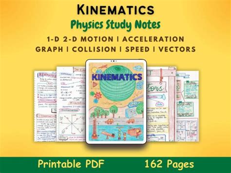 Kinematics Aesthetic Notes For High School HSC Physics PDF NewtonDesk