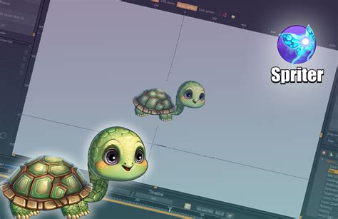 Turtle 2d Animated Character Spriter By Gamelauncher Shop