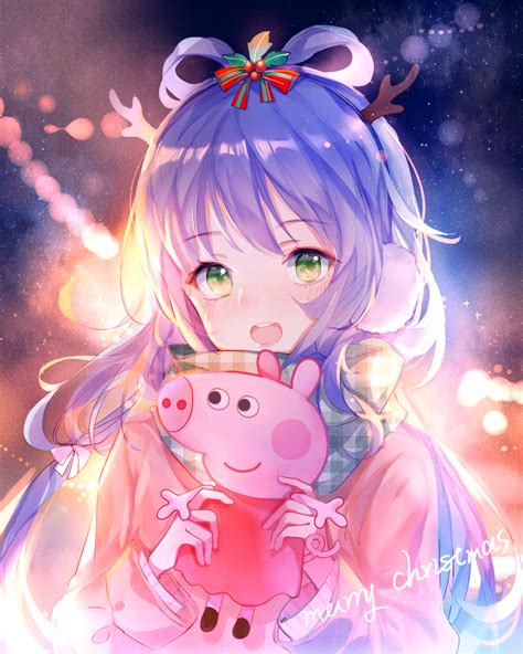 Luo Tianyi And Peppa Pig Vocaloid And 2 More Drawn By Yu Jiu Danbooru