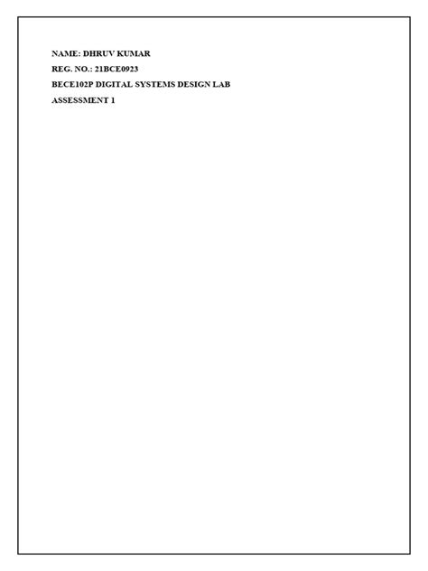 Verilog Code Half Adder And Full Adder Pdf