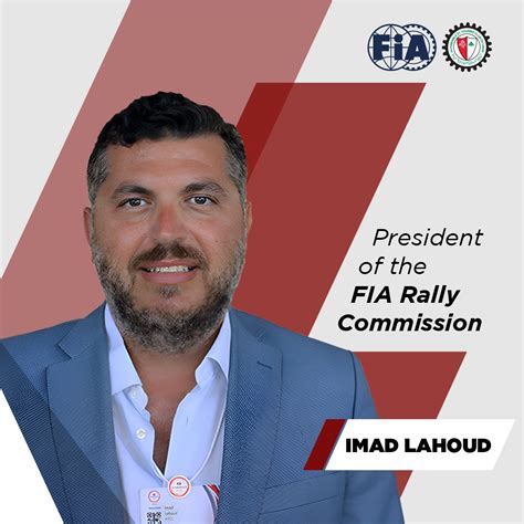 Imad Nasri Lahoud Président De La Commission Des Rallyes Au Sein De La
