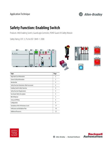 Pdf Safety Function Enabling Switch · Enabling Switch Safety
