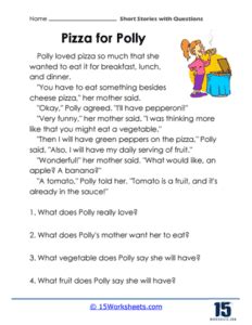 Short Stories With Questions Worksheets 15