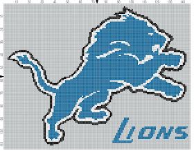 Kendra S Crocheted Creations Detroit Lions Graph