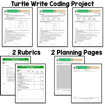 Turtle Write Function And For Loops Coding Project 3 Version Resource