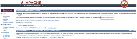 Apache指定版本下载appache旧版本 Csdn博客