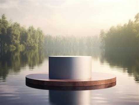 Premium Ai Image Clear Circle On The Surface