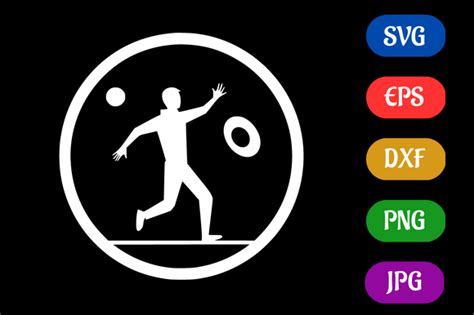 Disc Svg Eps Dxf Png  Silhouette Graphic By Creative Oasis