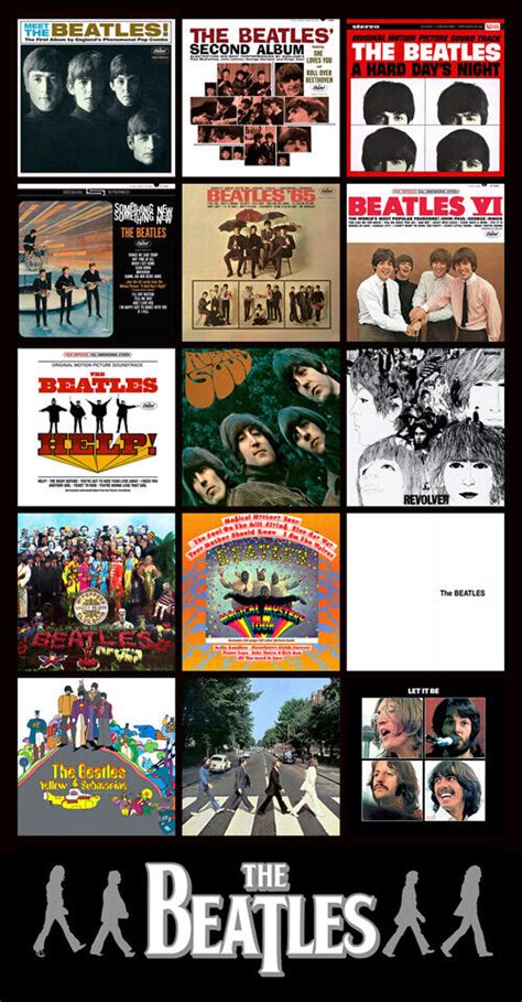 Beatles Album Covers In Order