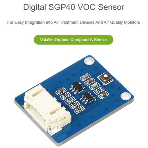 Buy Waveshare Digital Sgp40 Voc Gas Sensor Module With I2c Interface