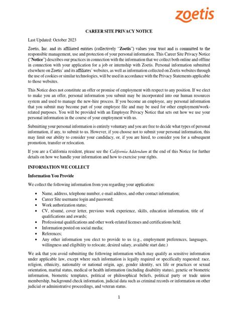 Global Applicant Privacy Notice Pdf Cookie Background Check