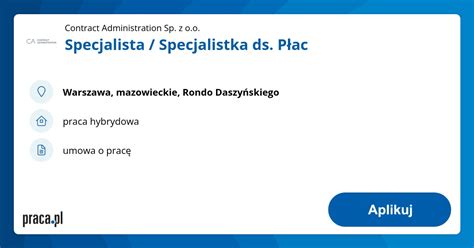 Archiwalna Oferta Nr 8537430 Specjalista Specjalistka Ds Płac