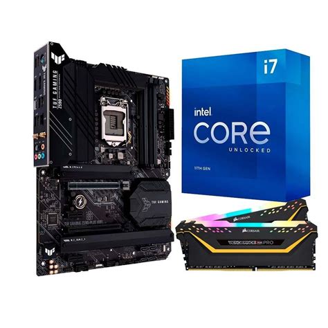 Kit Processador Intel Core I K Placa M E Asus Tuf Gaming Z Plus Wifi Atx Mem Ria